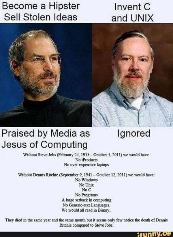 Dennis Ritchie, il geniale informatico che non ricorda nessuno